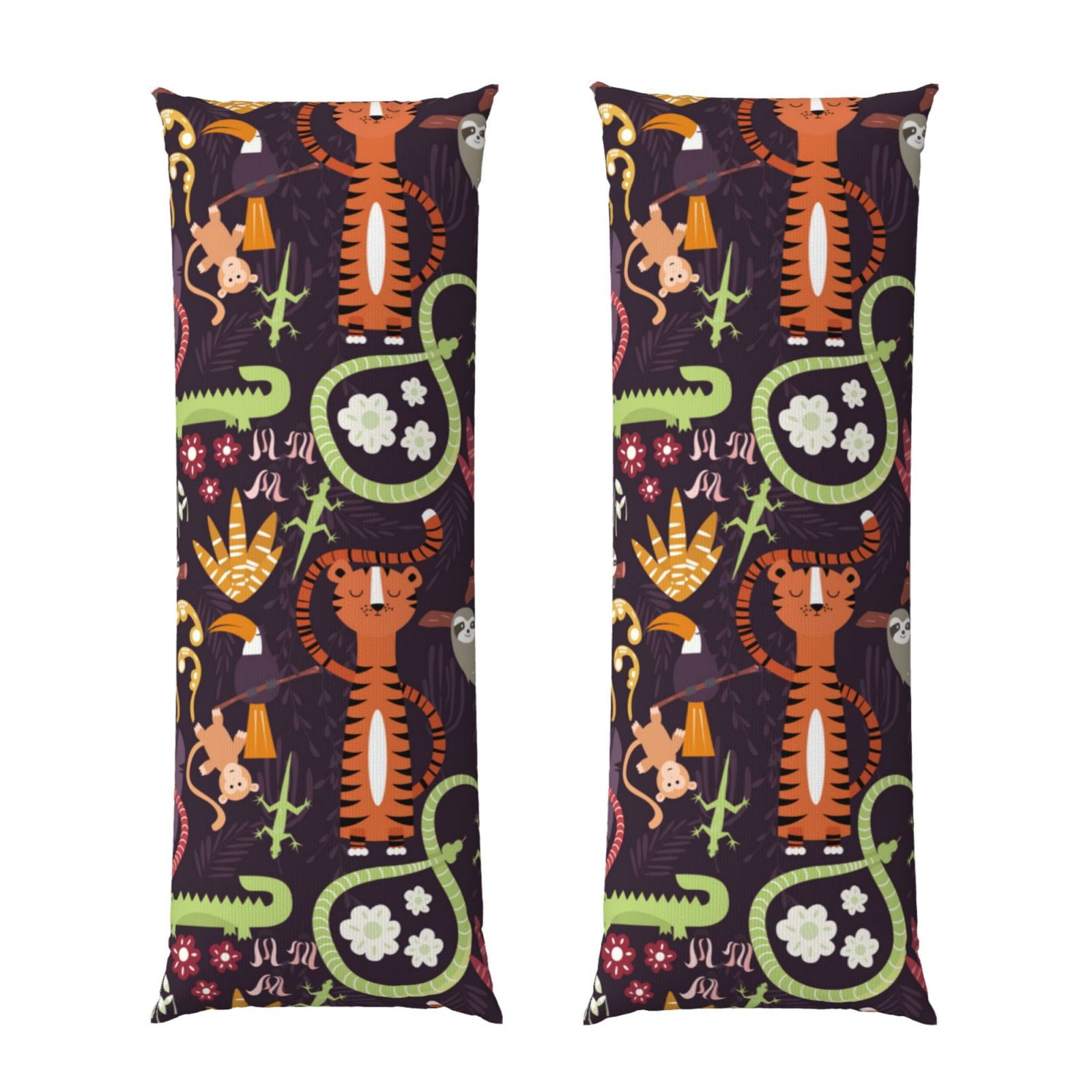 Body Pillow Cover, Funny Tiger Sloth Body Pillow Pillowcase With Zipper ...