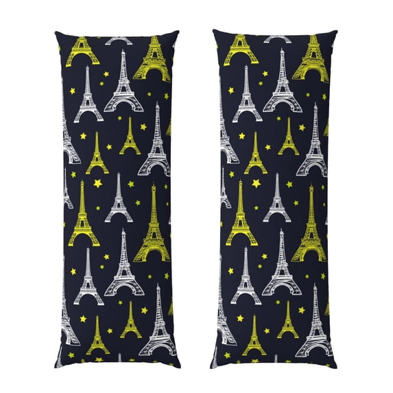 Body Pillow Cover, Glod Eiffel Tower Printing Cooling Body Pillow ...