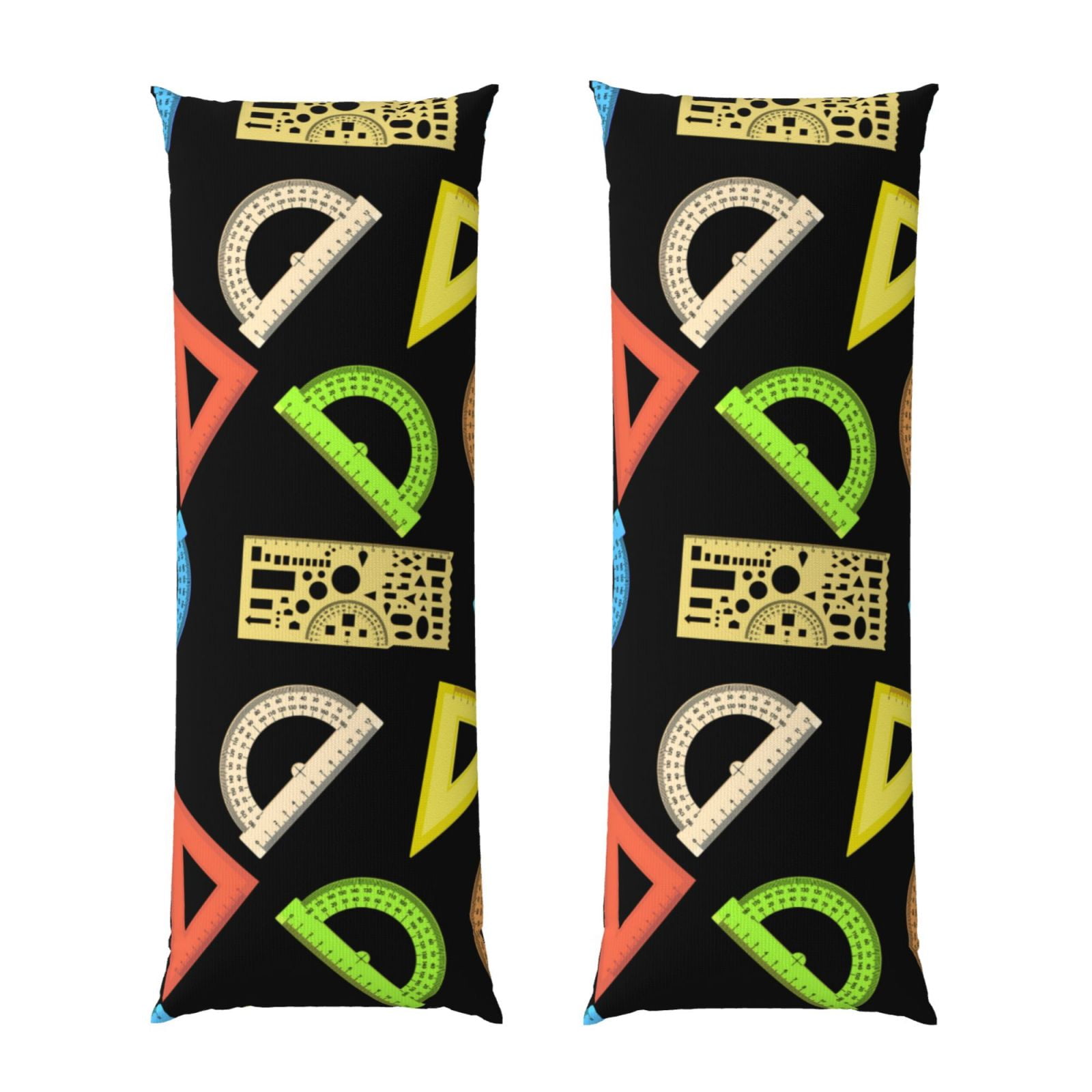 Body Pillow Cover, Math Ruler Colorful Print Printing Cooling Body ...