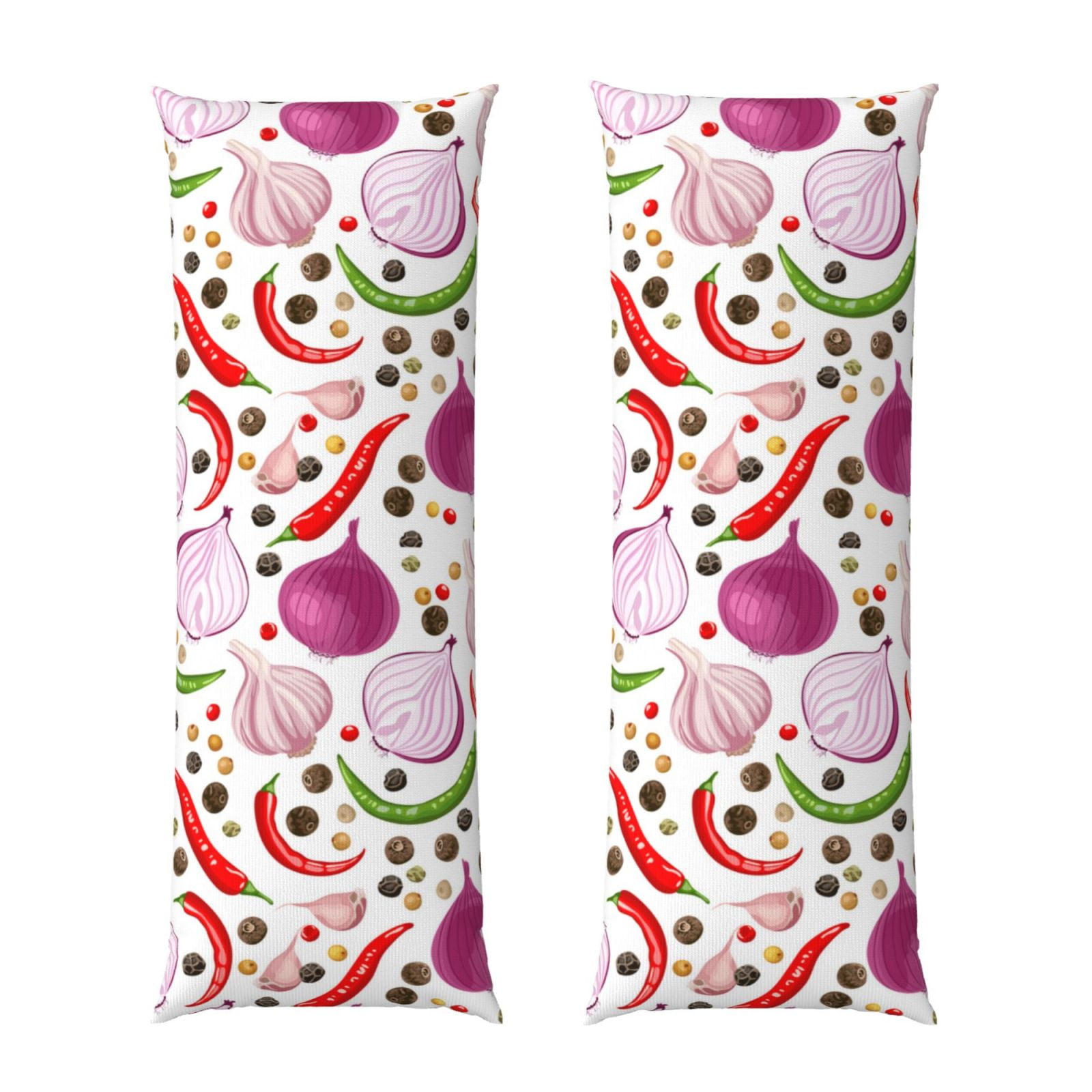 Body Pillow Cover, Onion Bell Pepper Printing Cooling Body Pillow ...