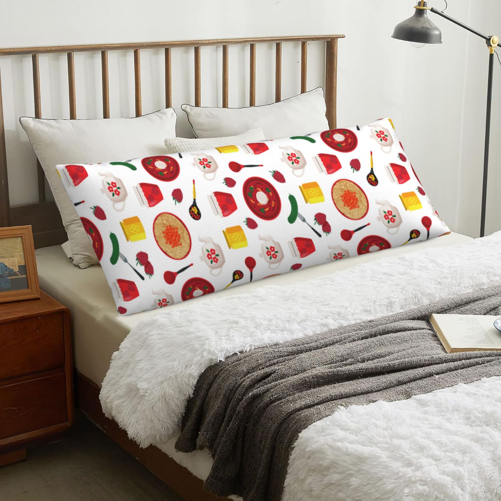 Body Pillow Cover - Oriental cuisine Soft Body Pillow Cover with Zipper ...