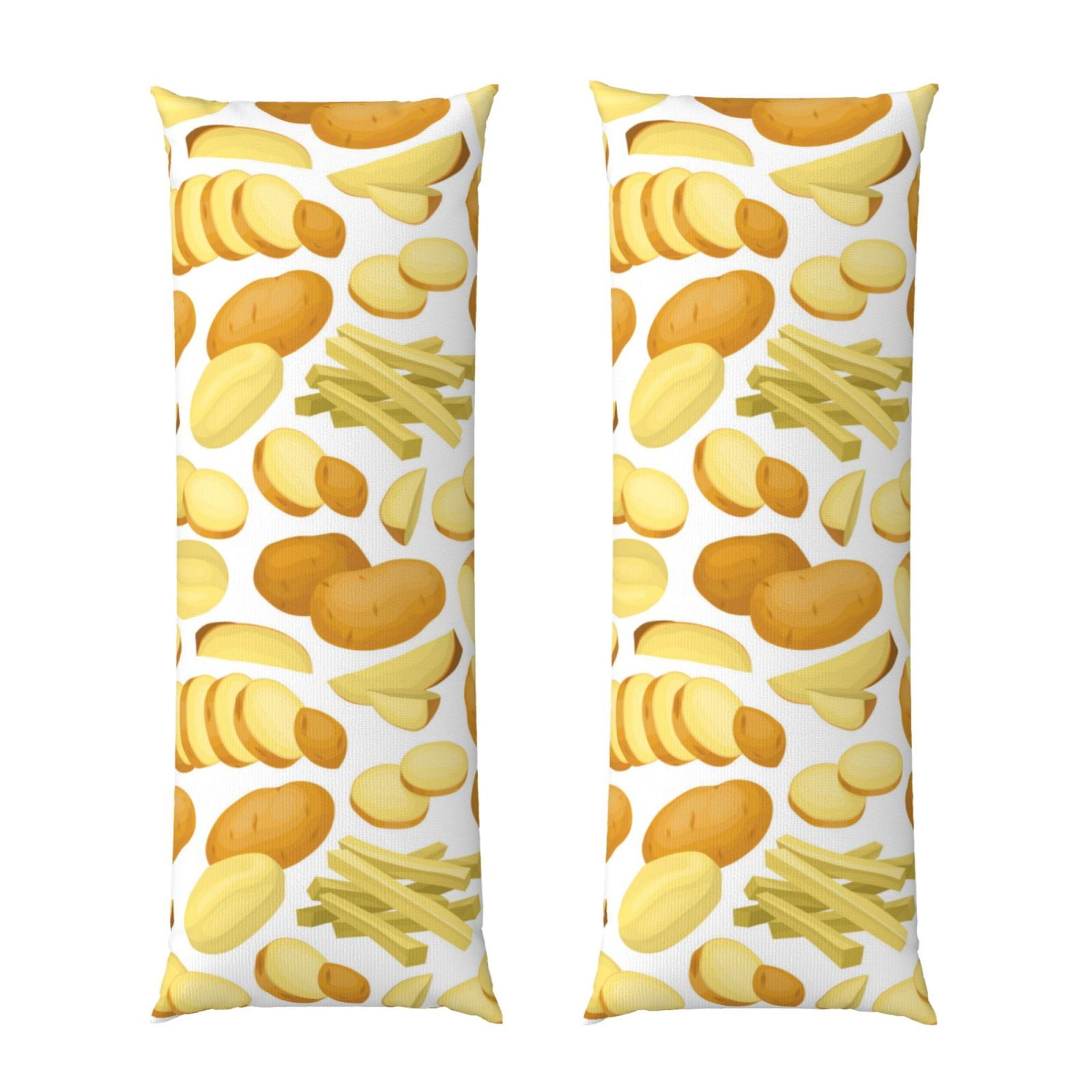 Body Pillow Cover, Potato Chips Fries Printing Cooling Body Pillow ...