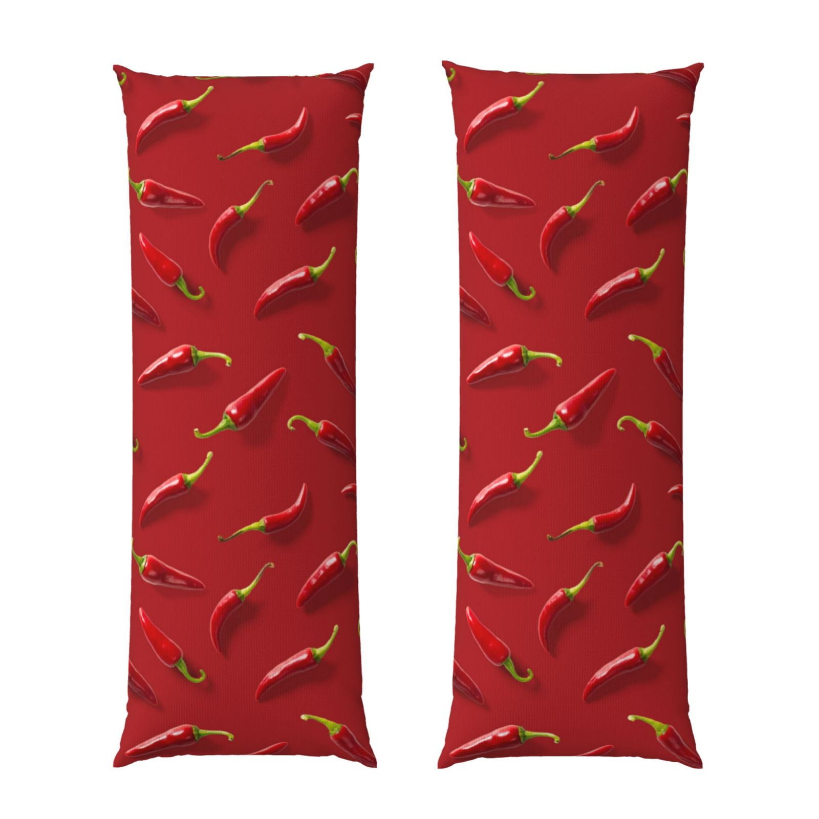 Body Pillow Cover, Red Pepper Printing Cooling Body Pillow Pillowcase ...