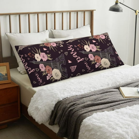 Body Pillow Cover - Romantic Paris Soft Body Pillow Pillowcase, funny ...