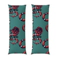Body Pillow Cover Rustic Cartoon Snake Red Flower Body Pillow Cases ...