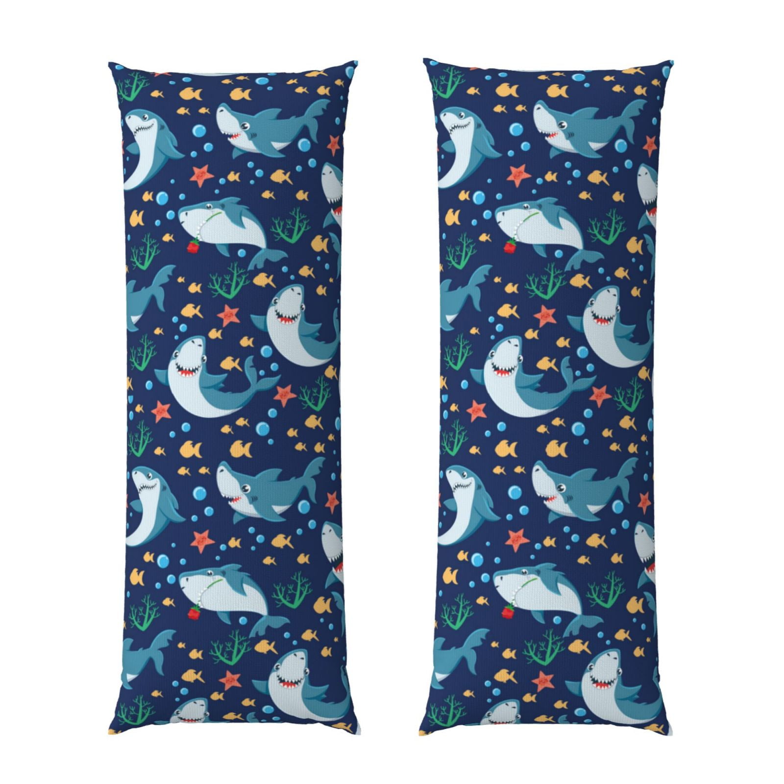 Body Pillow Cover - Sea Sharks Super Soft Body Pillow Cover with Zipper ...