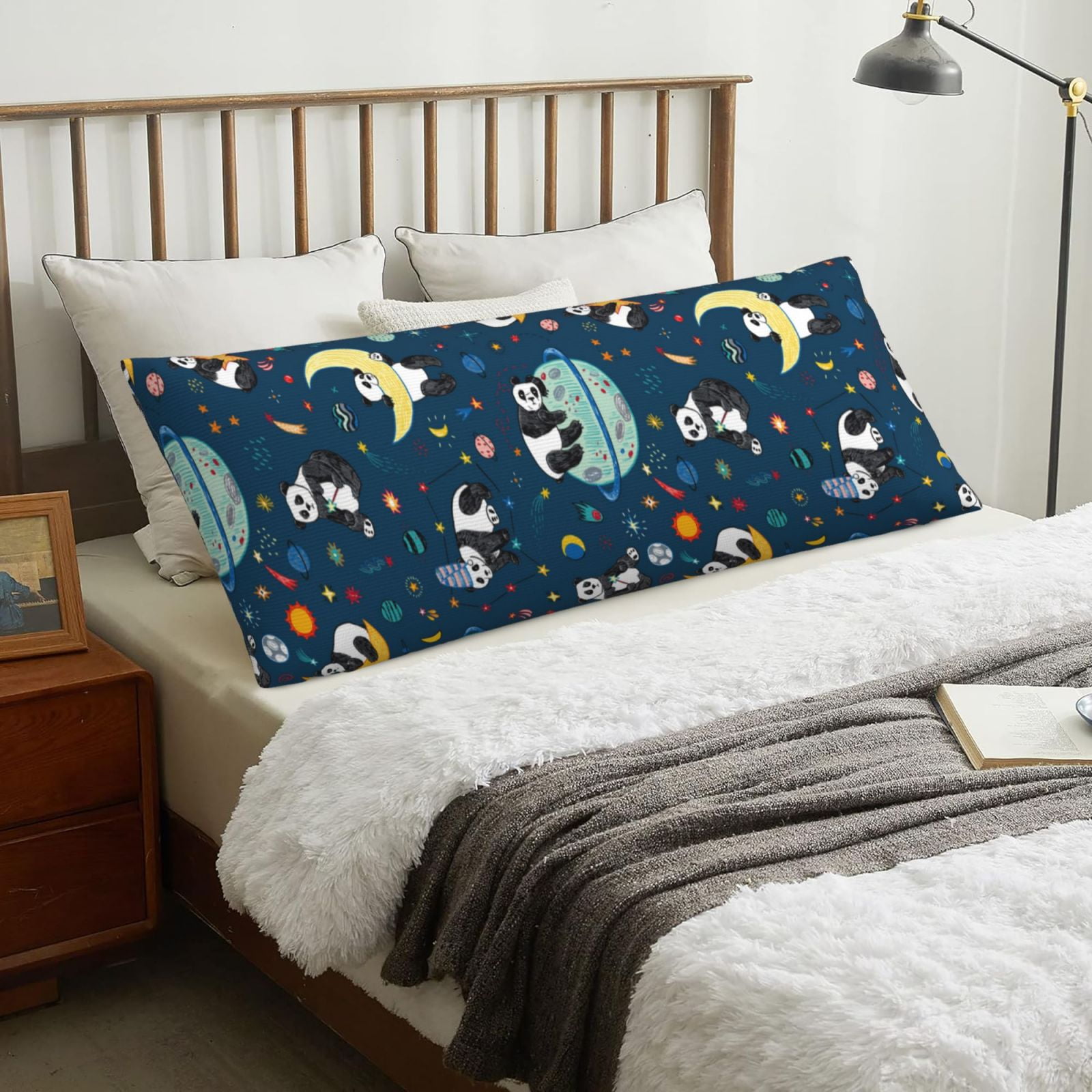 Body Pillow Cover, Space Sleeping Panda Body Pillow PillowCase with ...