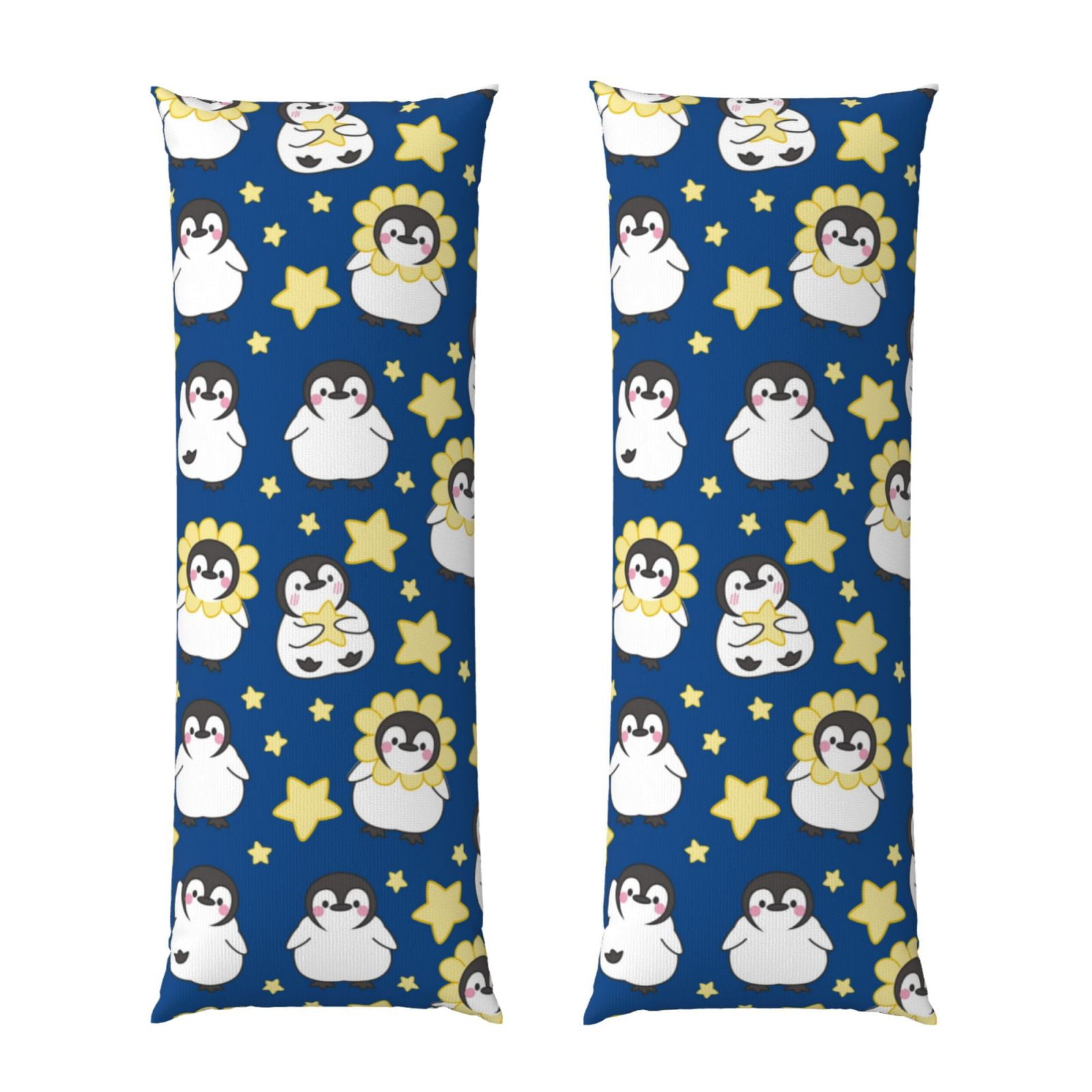 Body Pillow Cover, Star Penguin Body Pillow Pillowcase With Zipper ...