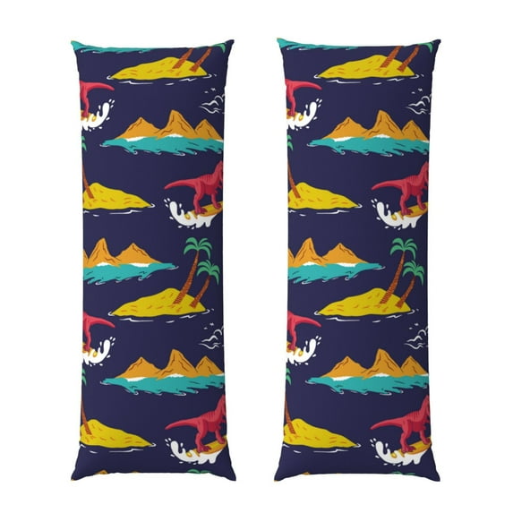 Body Pillow Cover, Surfer Red Dinosaur Printing Cooling Body Pillow ...