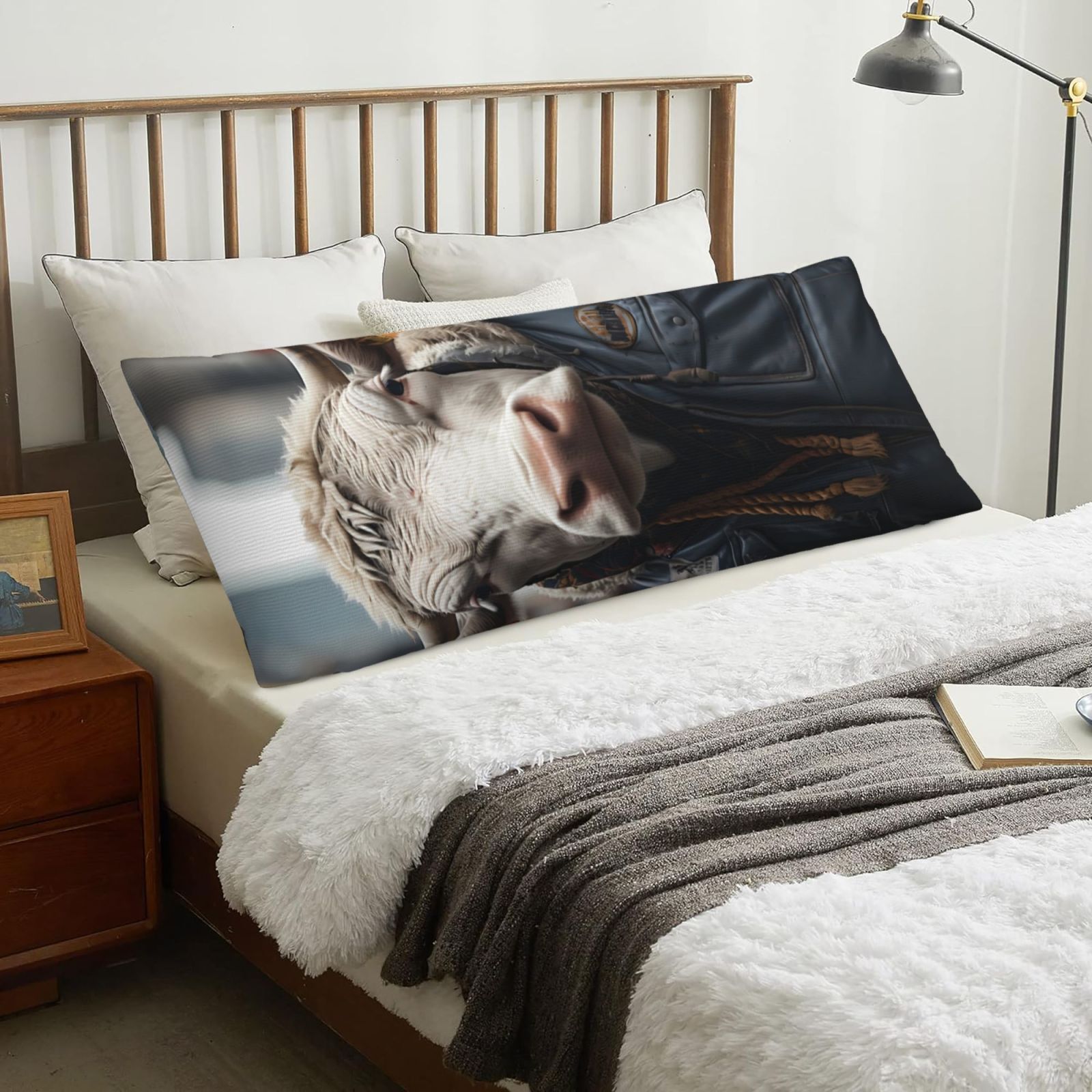 Body Pillow Cover - Surrealist Cow Soft Body Pillow Cover with Zipper ...