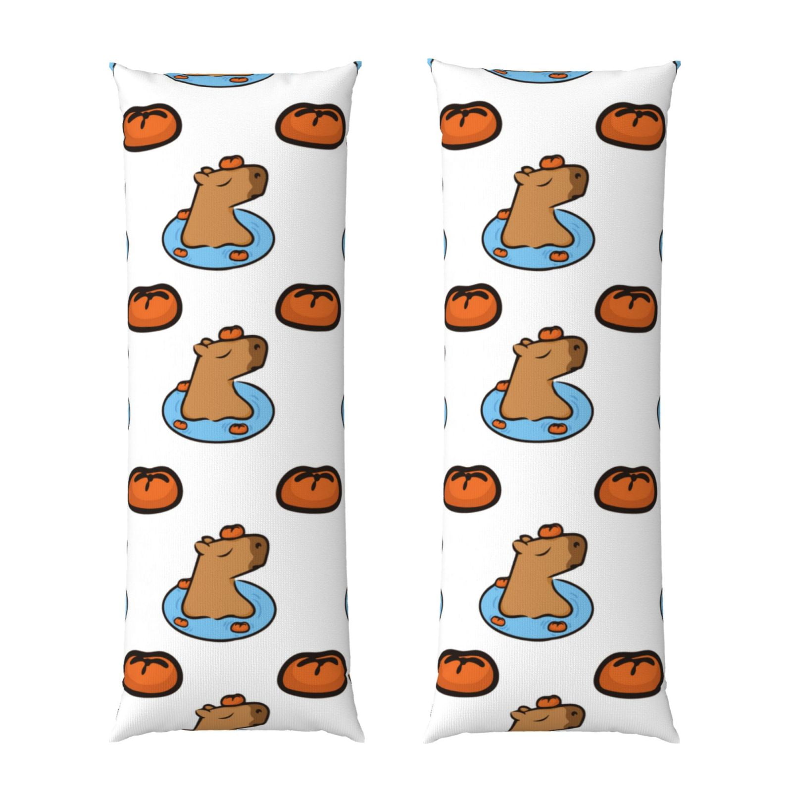 Body Pillow Cover, Swim Capybaras Body Pillow Pillowcase With Zipper ...