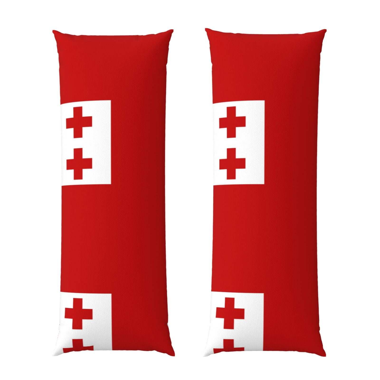 Body Pillow Cover Tonga Flag Long Case Protector With Zipper Rectangle ...