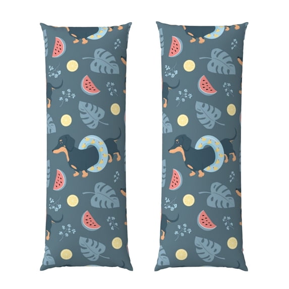 Body Pillow Cover, Watermelons Dachshunds Printing Cooling Body Pillow ...