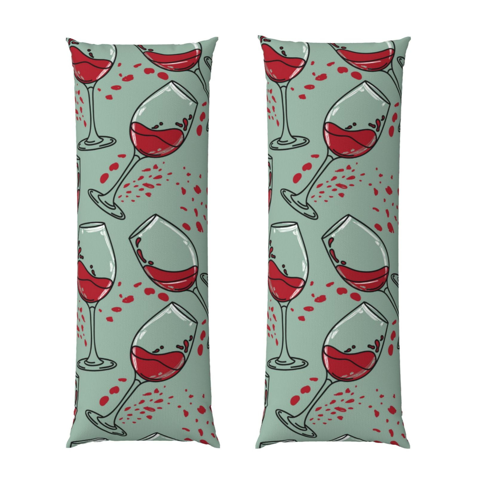 Body Pillow Cover, Wine Glass Printing Printing Cooling Body Pillow ...