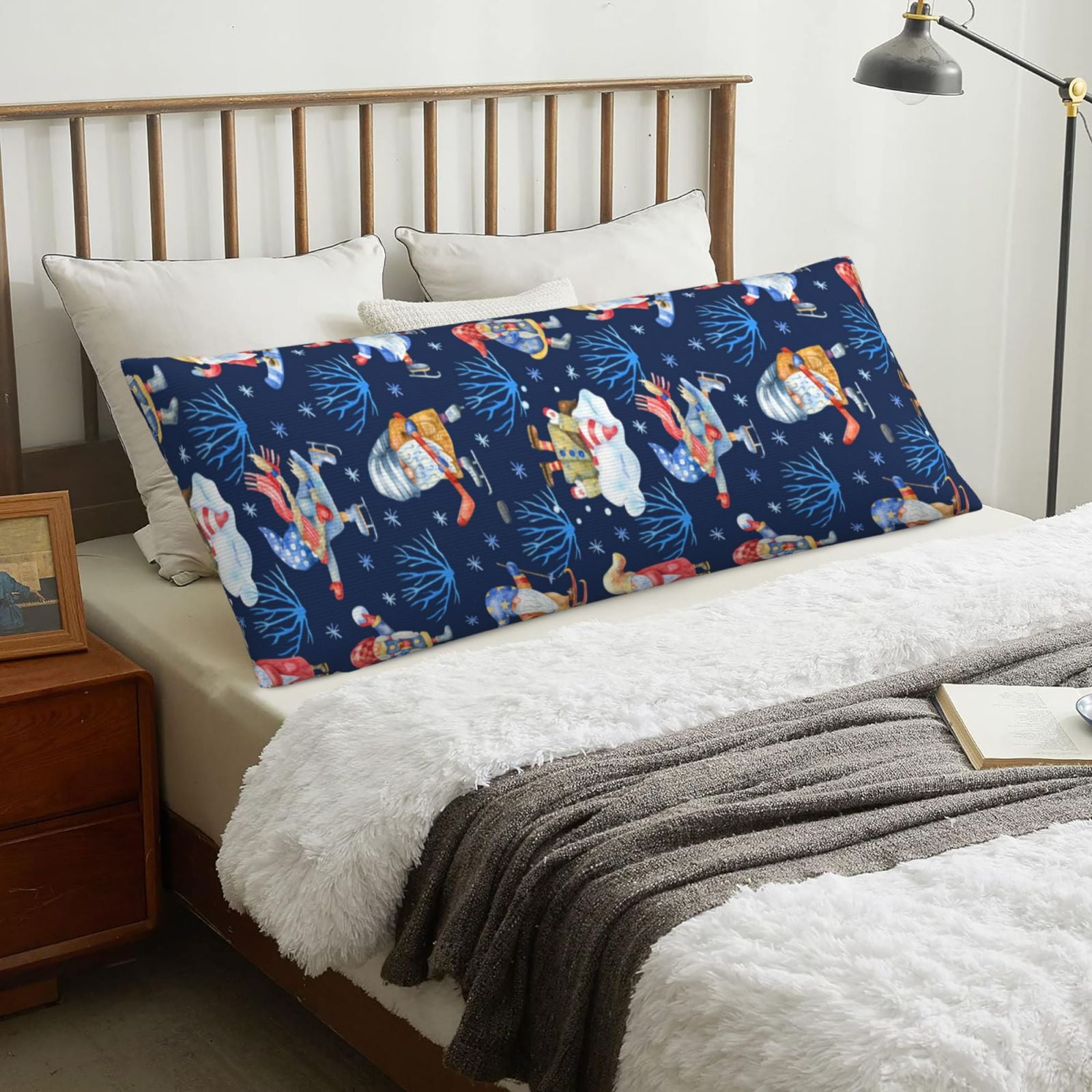 Body Pillow Cover - Winter old man Playtime Printing Cooling Body ...