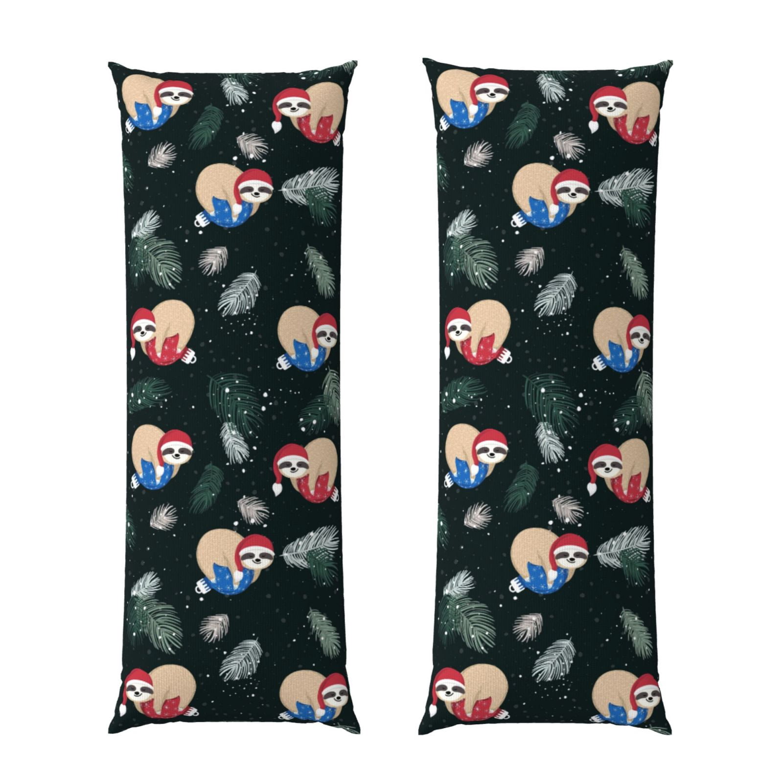 Body Pillow Cover With Zipper, Baby Sloths On Christmas Ball Cooling ...