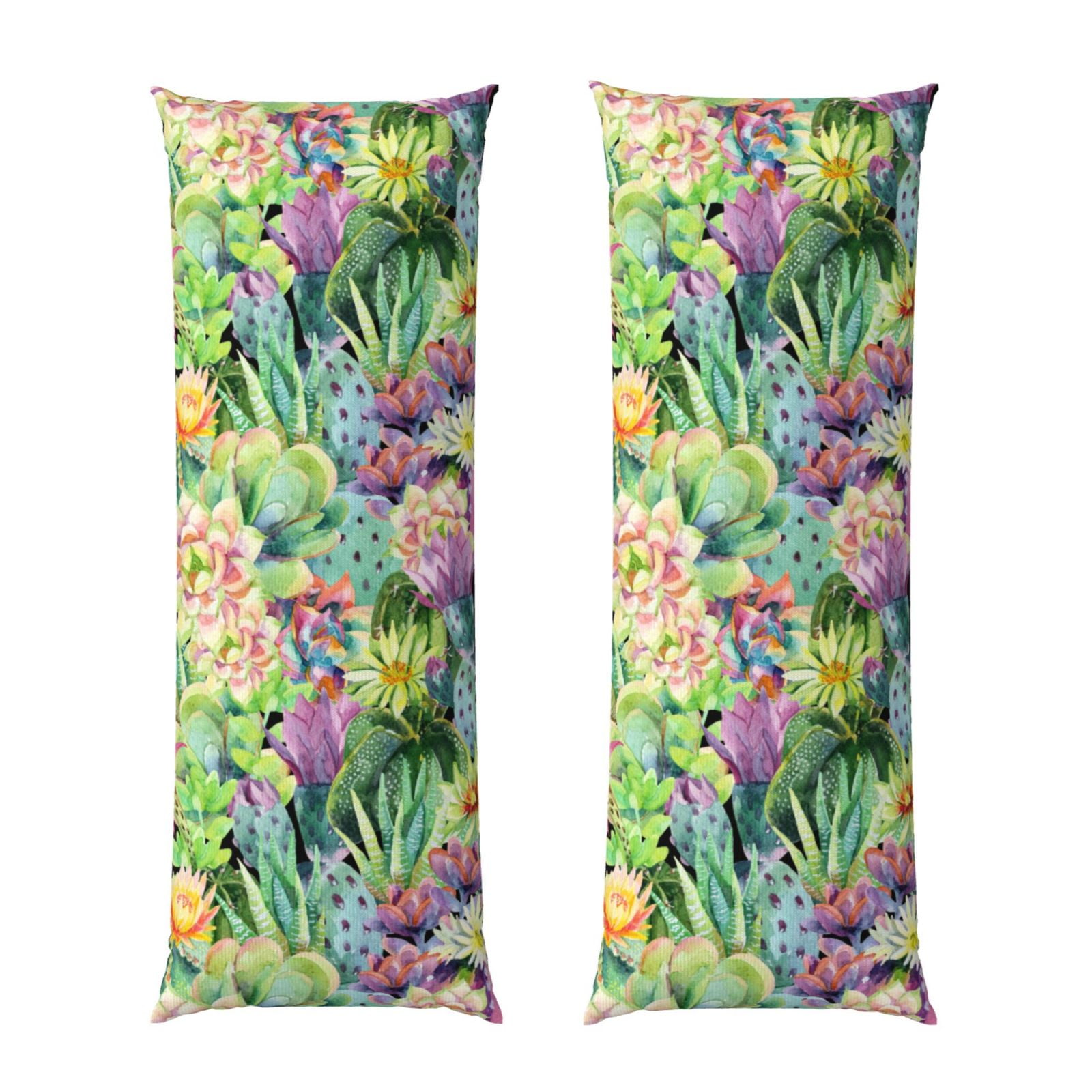 Body Pillow Cover With Zipper, Blooming Cactus Cooling Body Pillow ...