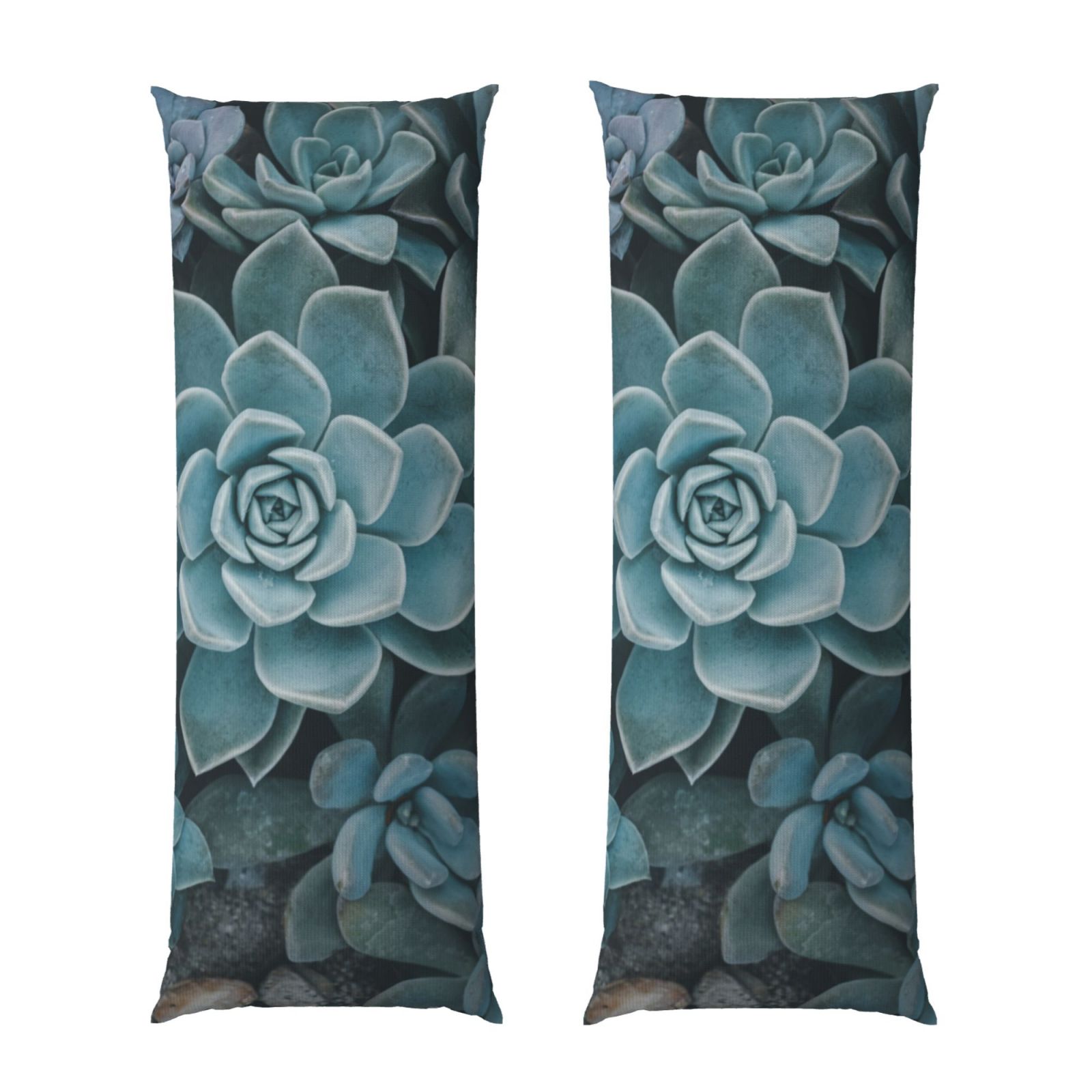 Body Pillow Cover With Zipper, Blue Color Cactus Cooling Body Pillow ...