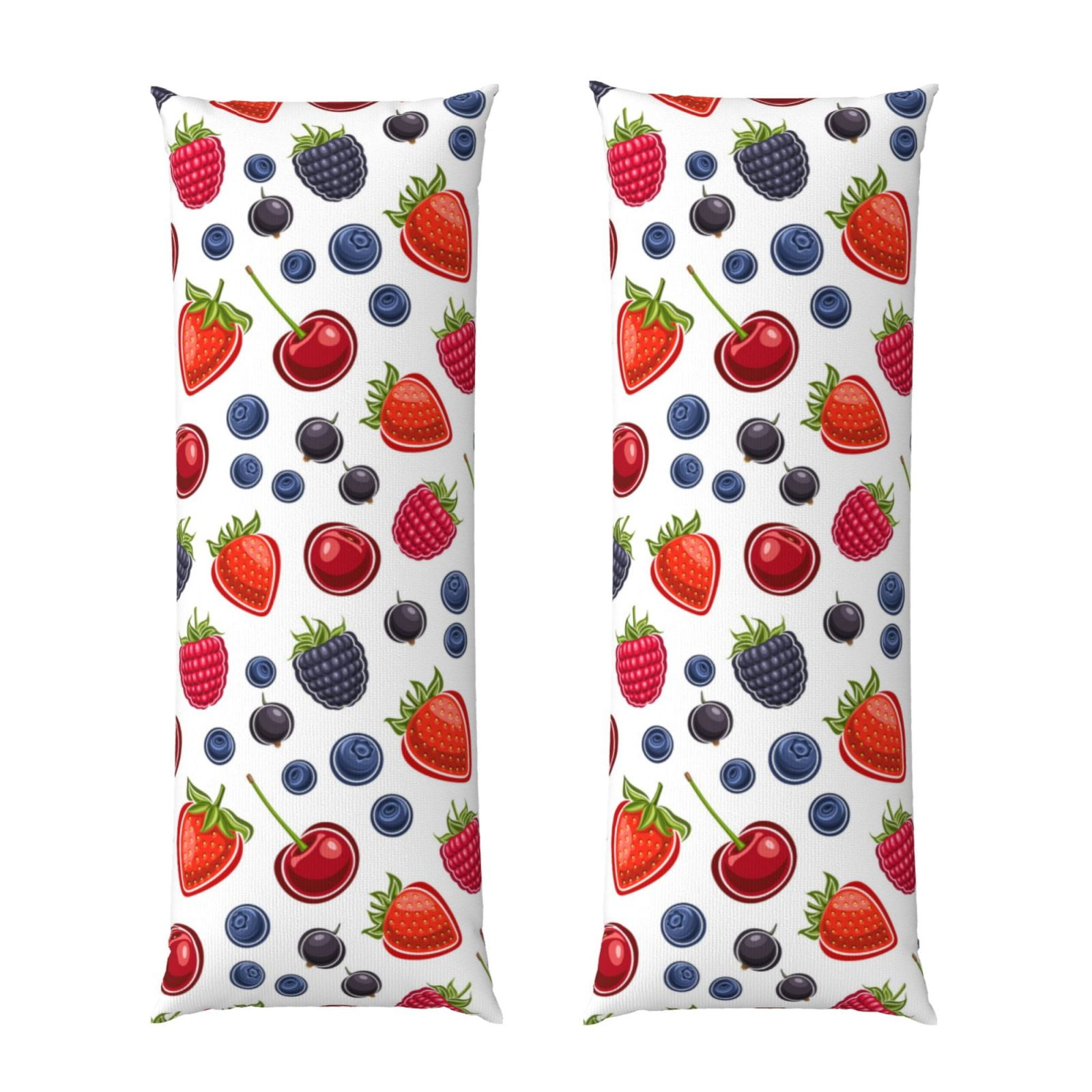 Body Pillow Cover With Zipper, Blueberry Print Berry Cooling Body ...