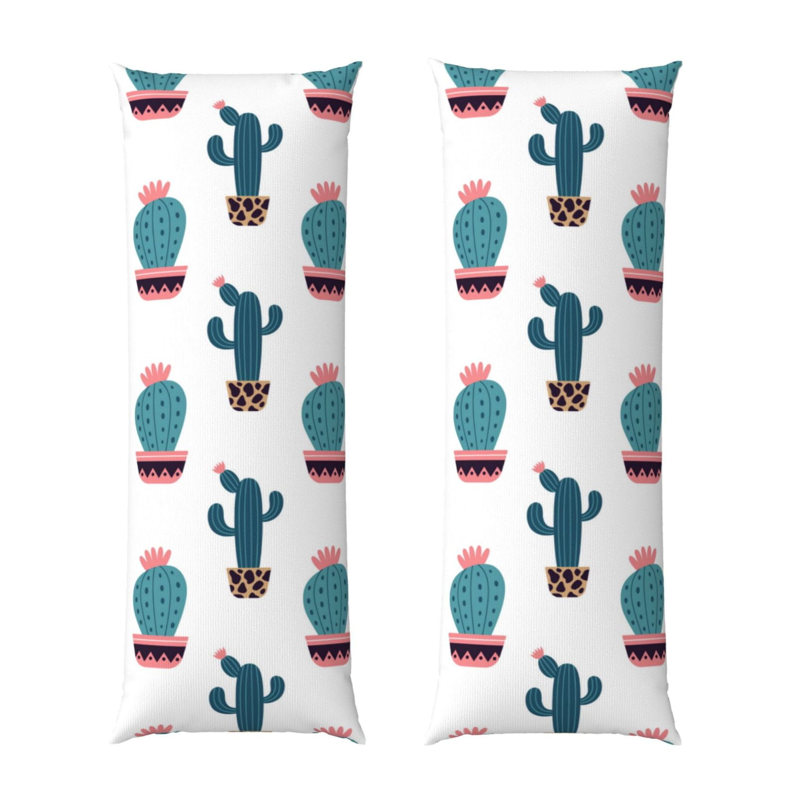 Body Pillow Cover With Zipper, Cactus Leopard Potted Plant Cooling Body ...
