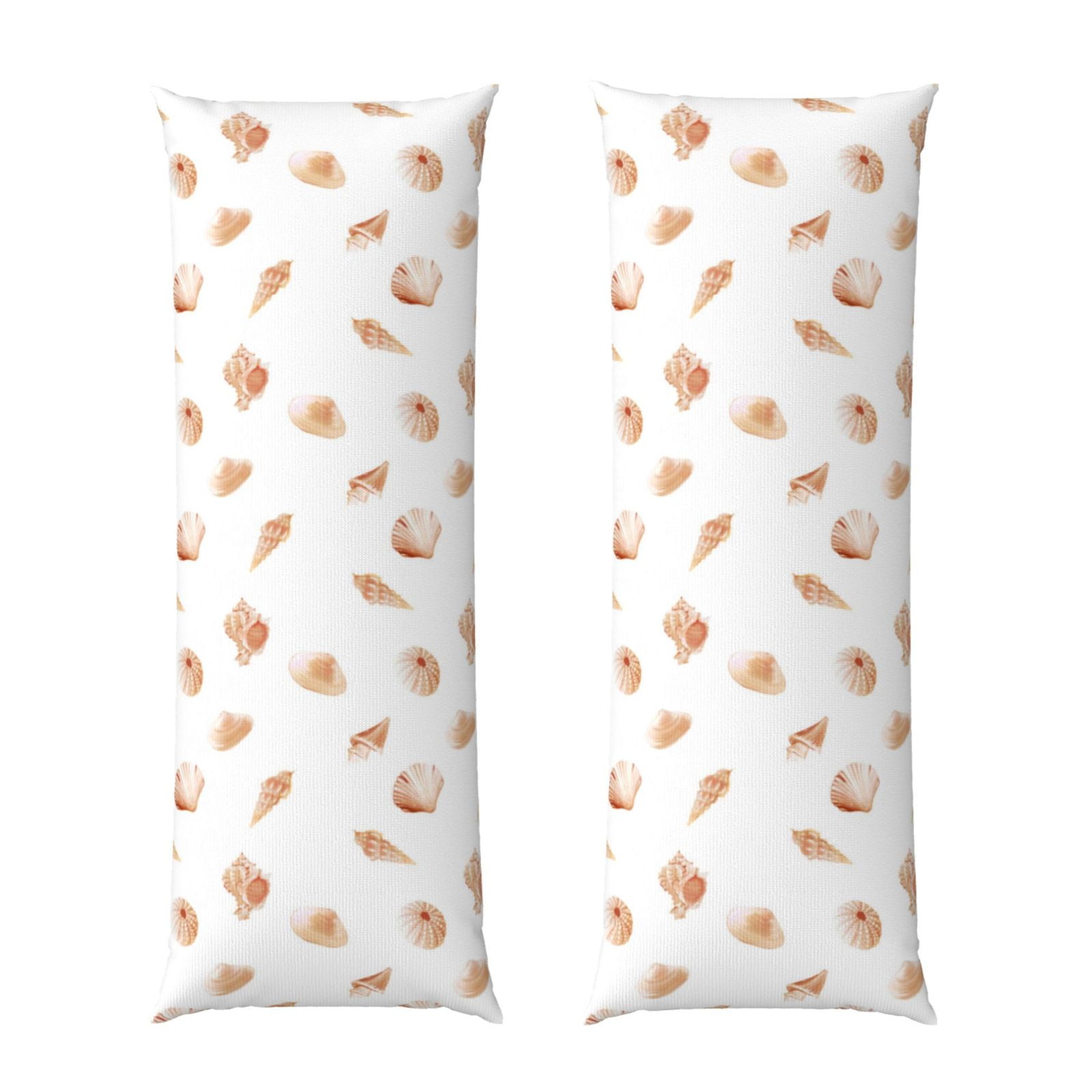Body Pillow Cover With Zipper, Conch Shells Print No.9027 Cooling Body Pillow Pillowcase For Hot ...