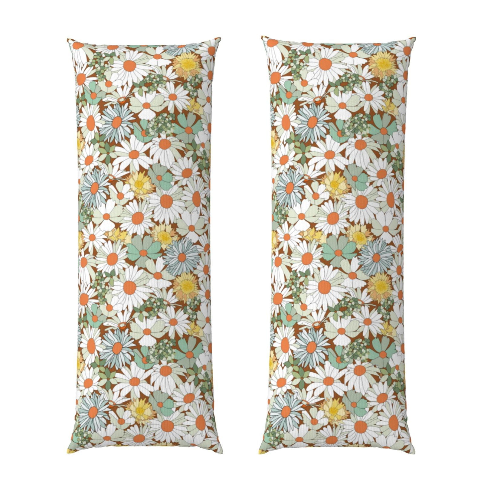 Body Pillow Cover With Zipper, Daisy Cooling Body Pillow Pillowcase For ...