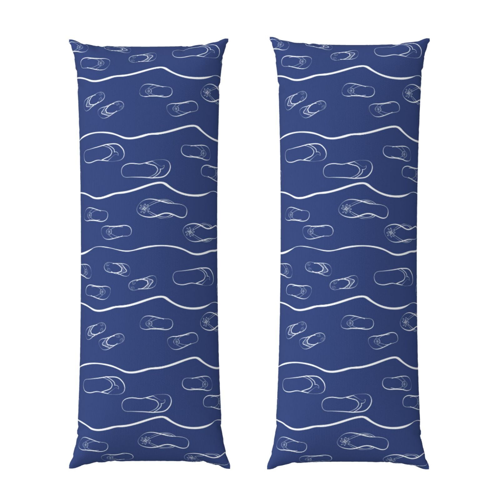 Body Pillow Cover With Zipper, Flip Flop Pattern Cooling Body Pillow ...