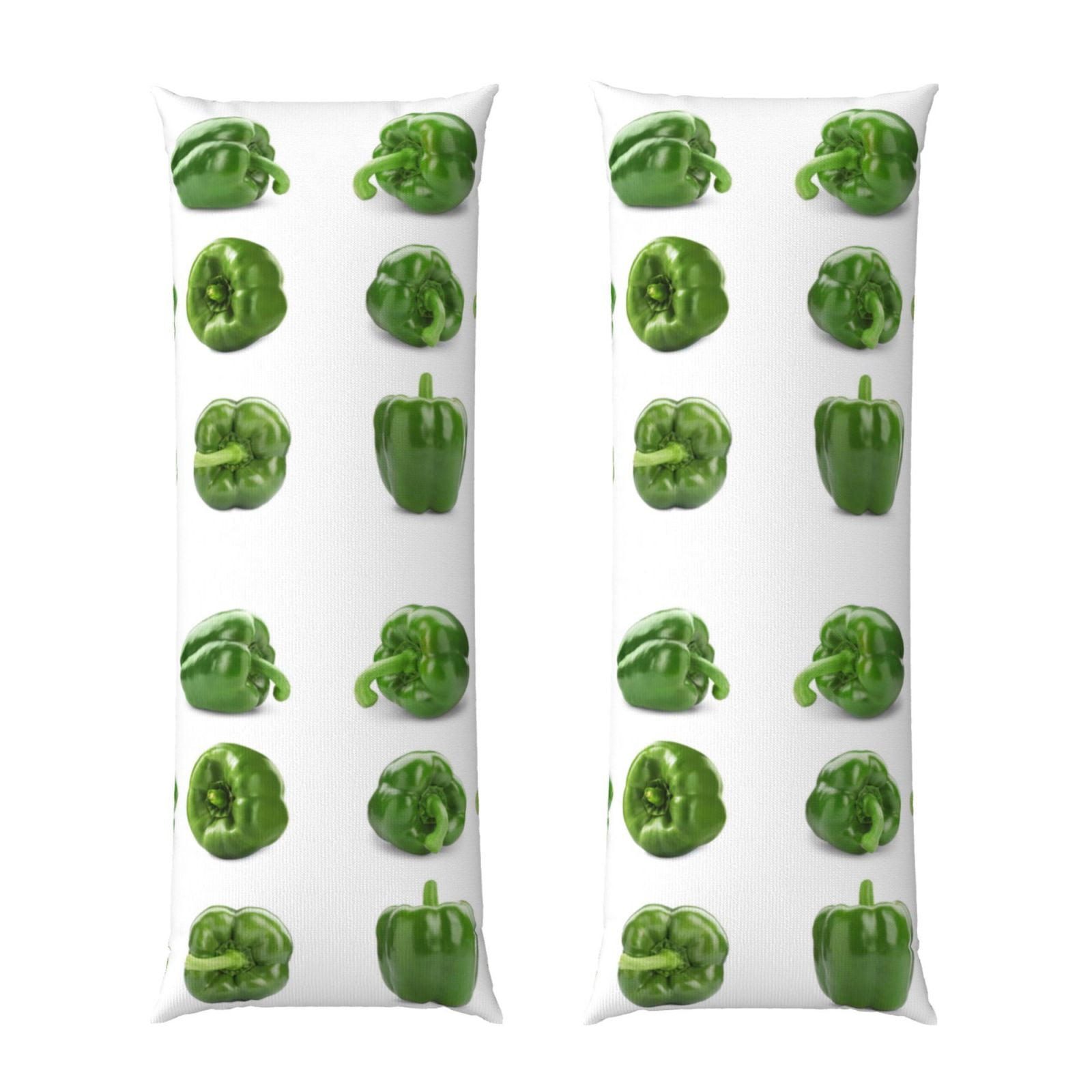 Body Pillow Cover With Zipper, Green Bell Peppers Cooling Body Pillow ...