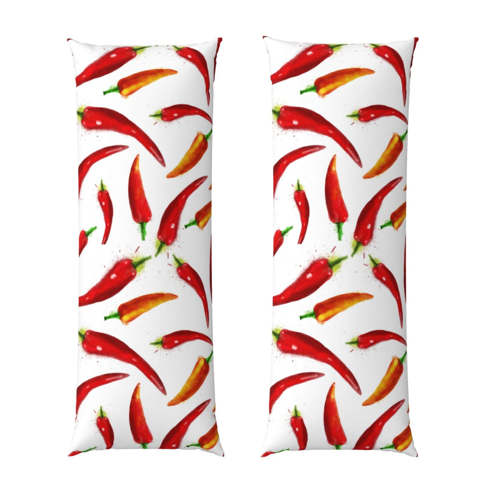 Body Pillow Cover With Zipper, Ink Chili Pepper Print Cooling Body ...