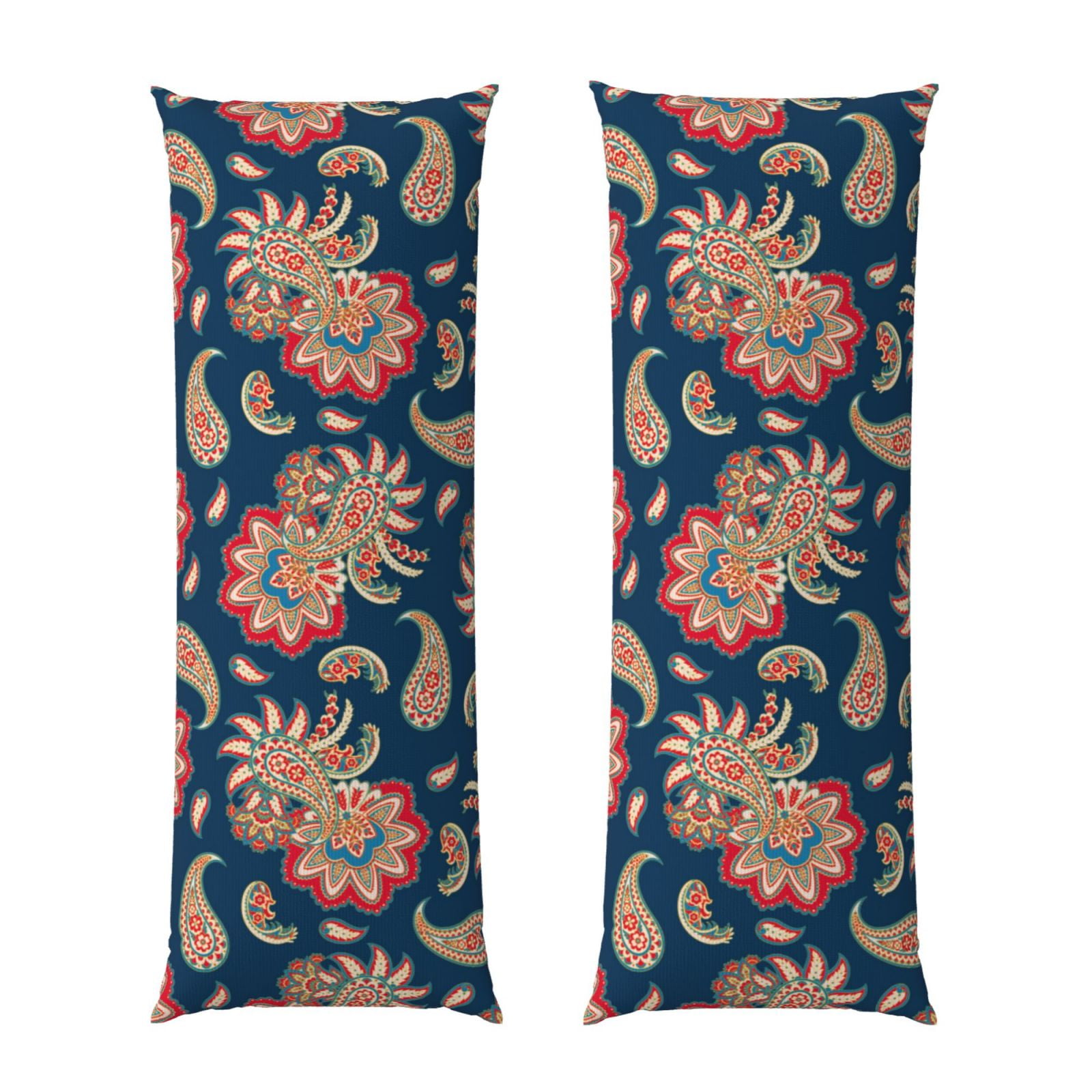 Body Pillow Cover With Zipper, Paisley Pattern No.90116 Cooling Body ...