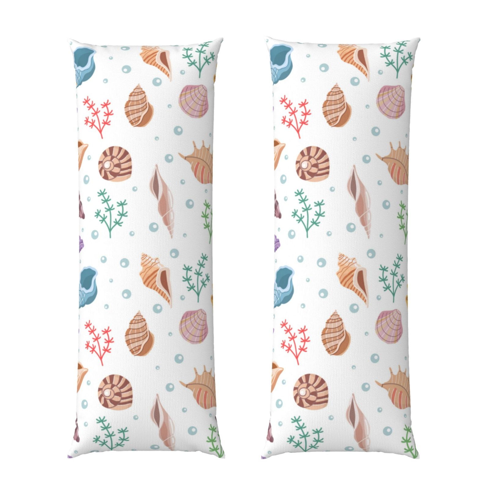 Body Pillow Cover With Zipper, Sea Grass Conch Cooling Body Pillow ...