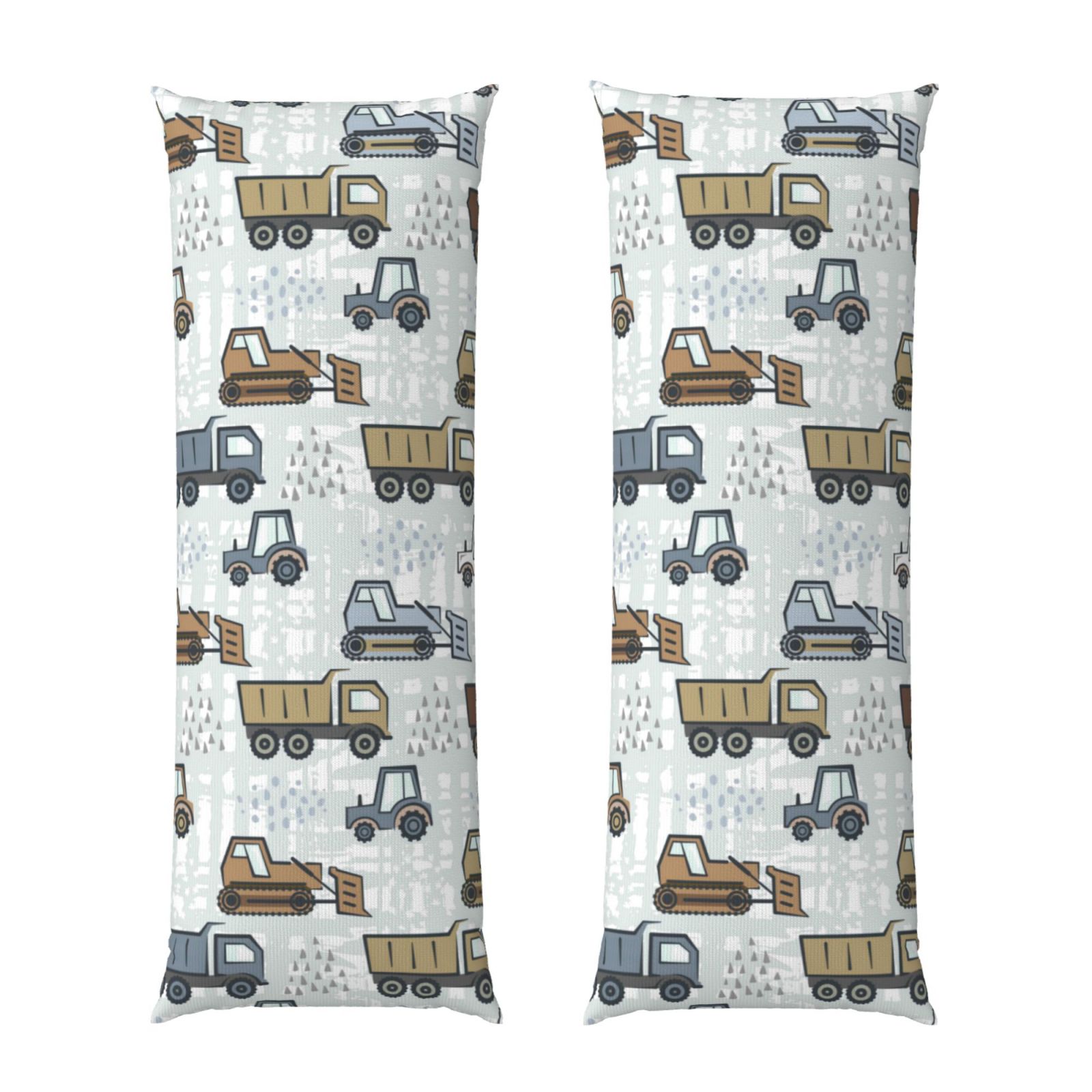 Body Pillow Cover With Zipper, Tractor And Dumper Cooling Body Pillow ...