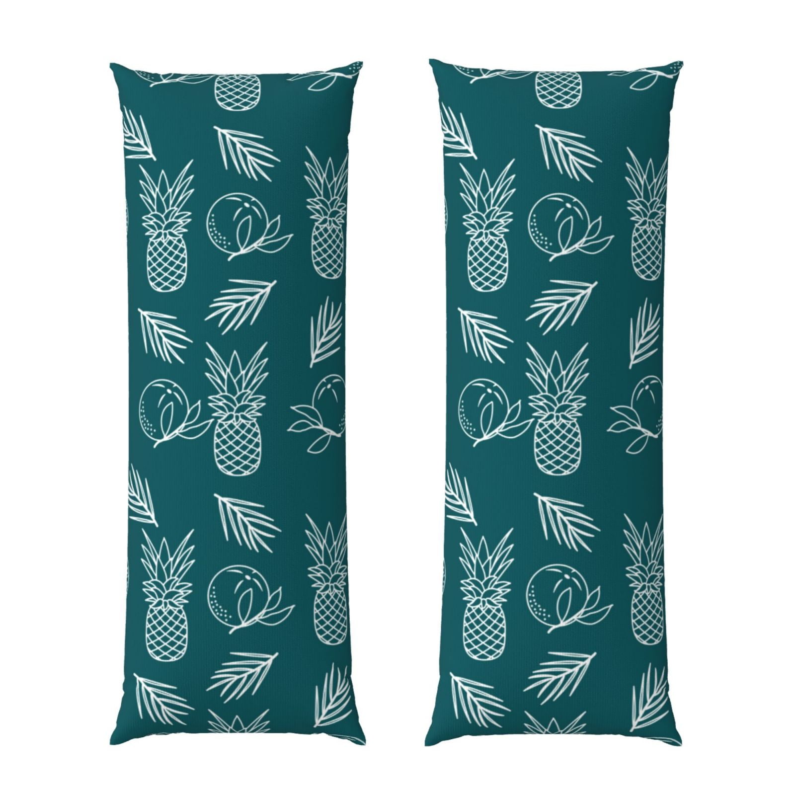 Body Pillow Cover With Zipper, Tropical Pineapple A Cooling Body Pillow ...