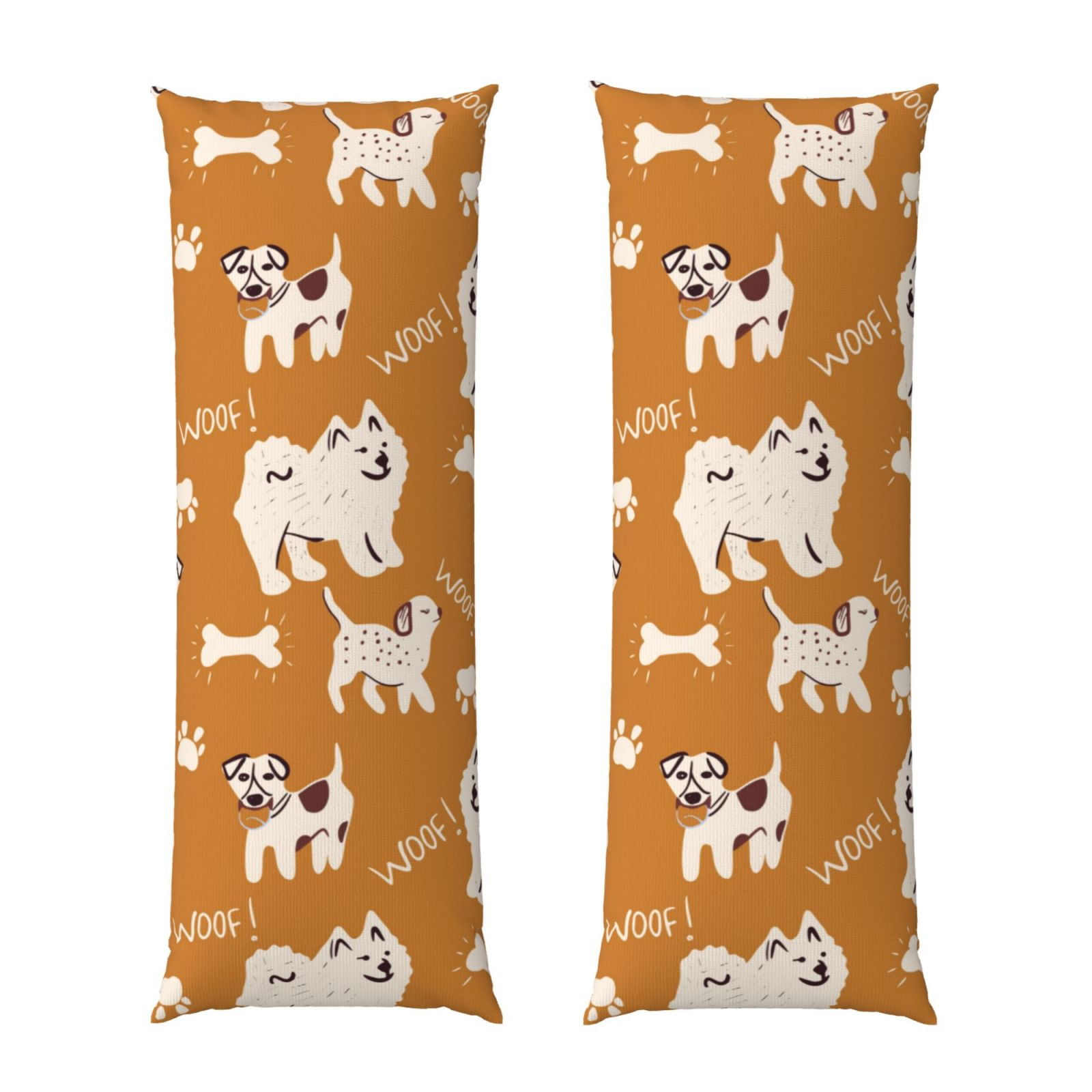 Body Pillow Cover With Zipper, Woof Dog Puppy Cooling Body Pillow ...