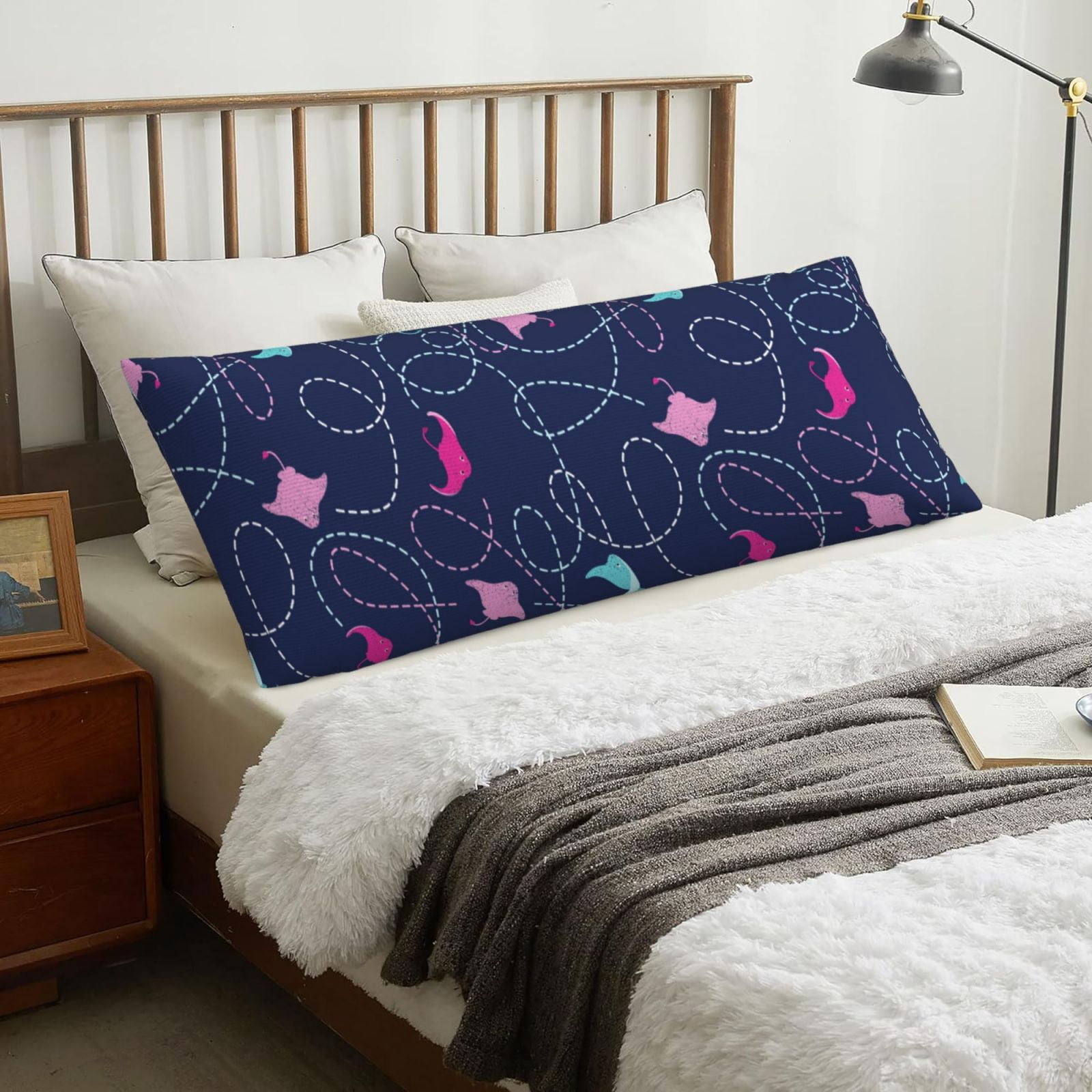 Body Pillow Cover, colorful stingray dotted line cute Body Pillow Cases ...