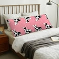 Body Pillow Cover - cute cow head pink print Printing Cooling Body ...