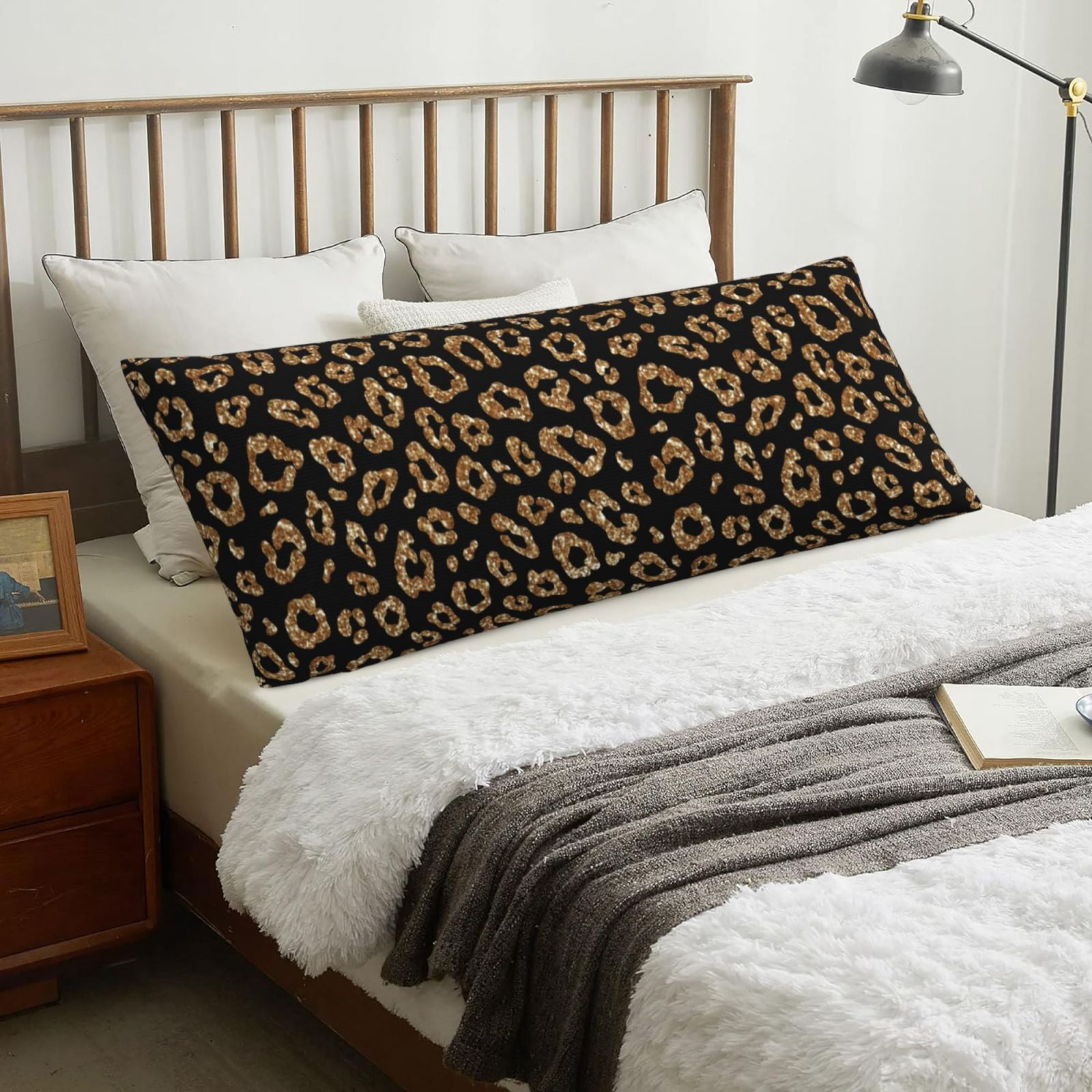 Body Pillow Cover, fashion golden glitter black Body Pillow Cases with ...