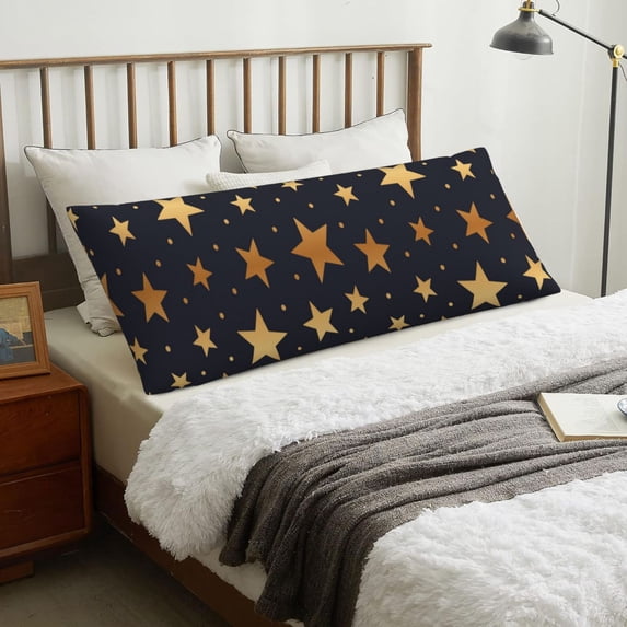 Body Pillow Cover - gold glitter star Soft Body Pillow Pillowcase ...
