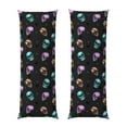 Body Pillow Cover - purple cyan brown Skull Super Soft Body Pillow ...