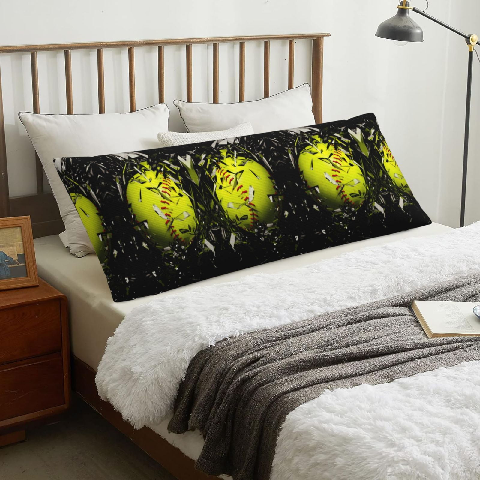 Body Pillow Cover with Zipper, Ball Cooling body pillow pillowcase for ...