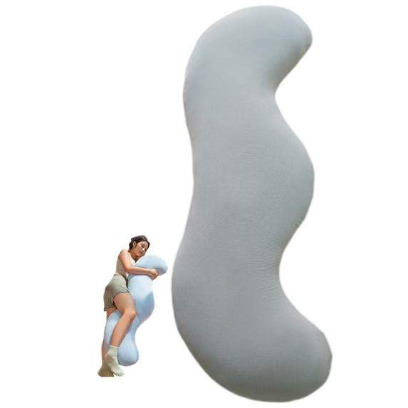 Body Pillow - Ergonomic Curved Design, Cooling Shredded Memory Foam ...