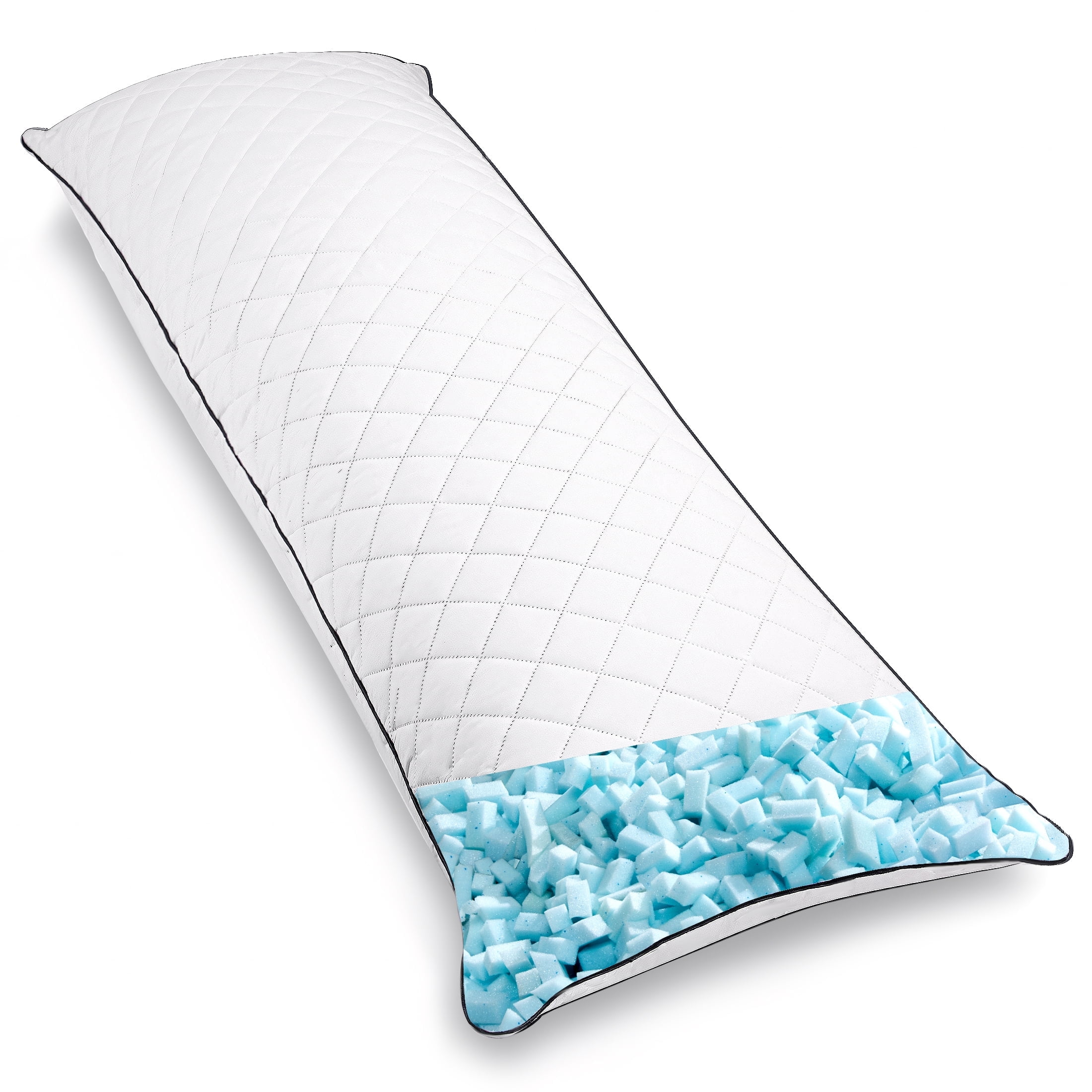 Body Pillow, Memory Foam Body Pillow for Adults and Bed, Full Body ...