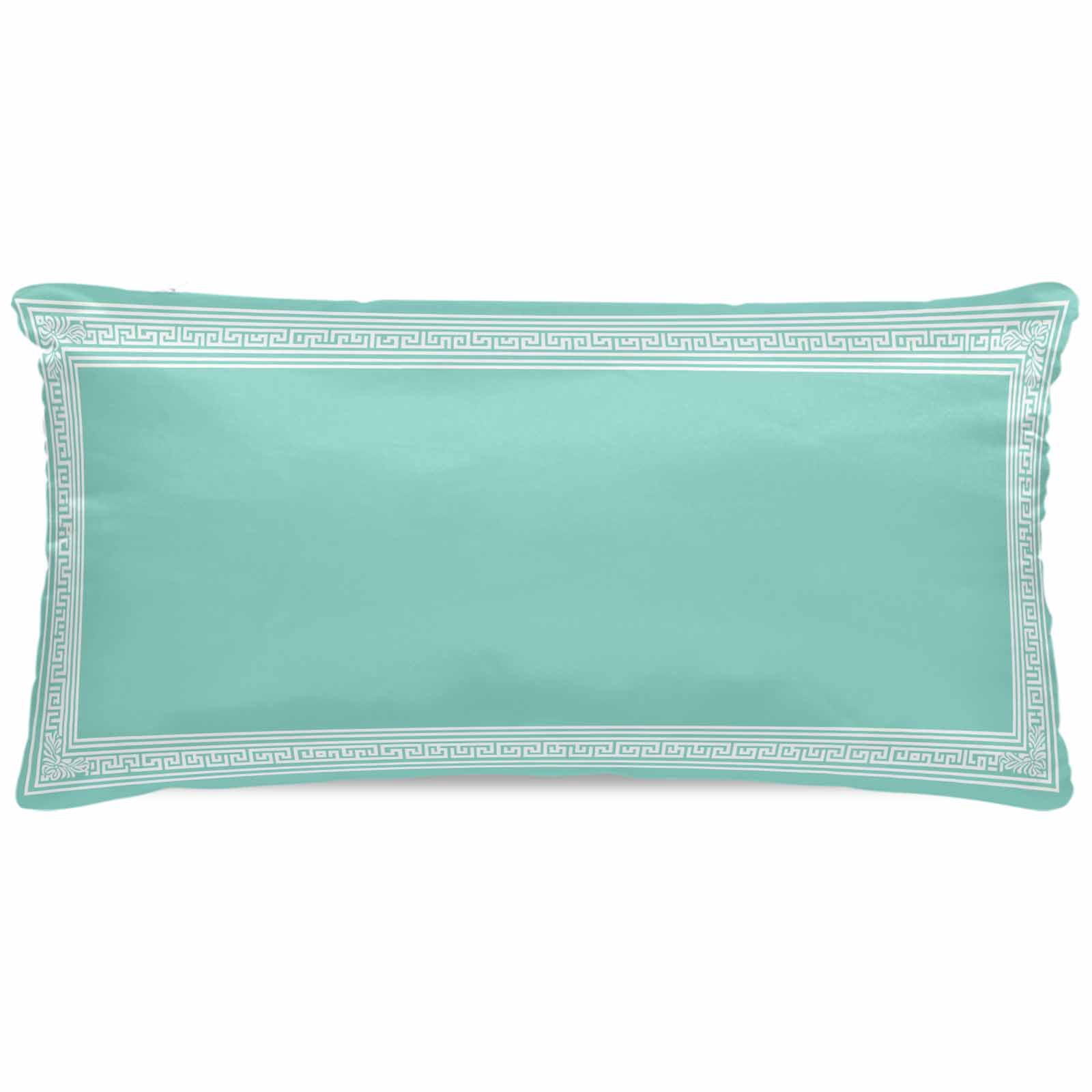 Body Pillow Pillowcase, Turquoise Geometric Silk Pillowcases for Hair ...