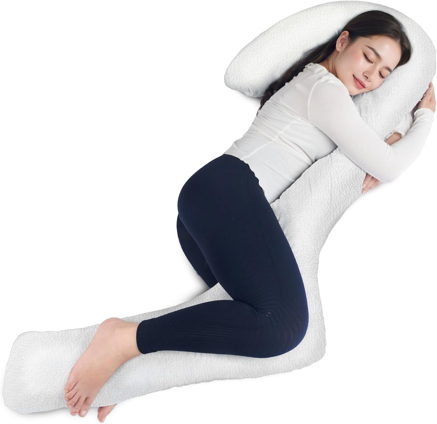 Body Pillow for Side Sleepers, 68 Inch Long Body Pillow Memory Foam ...