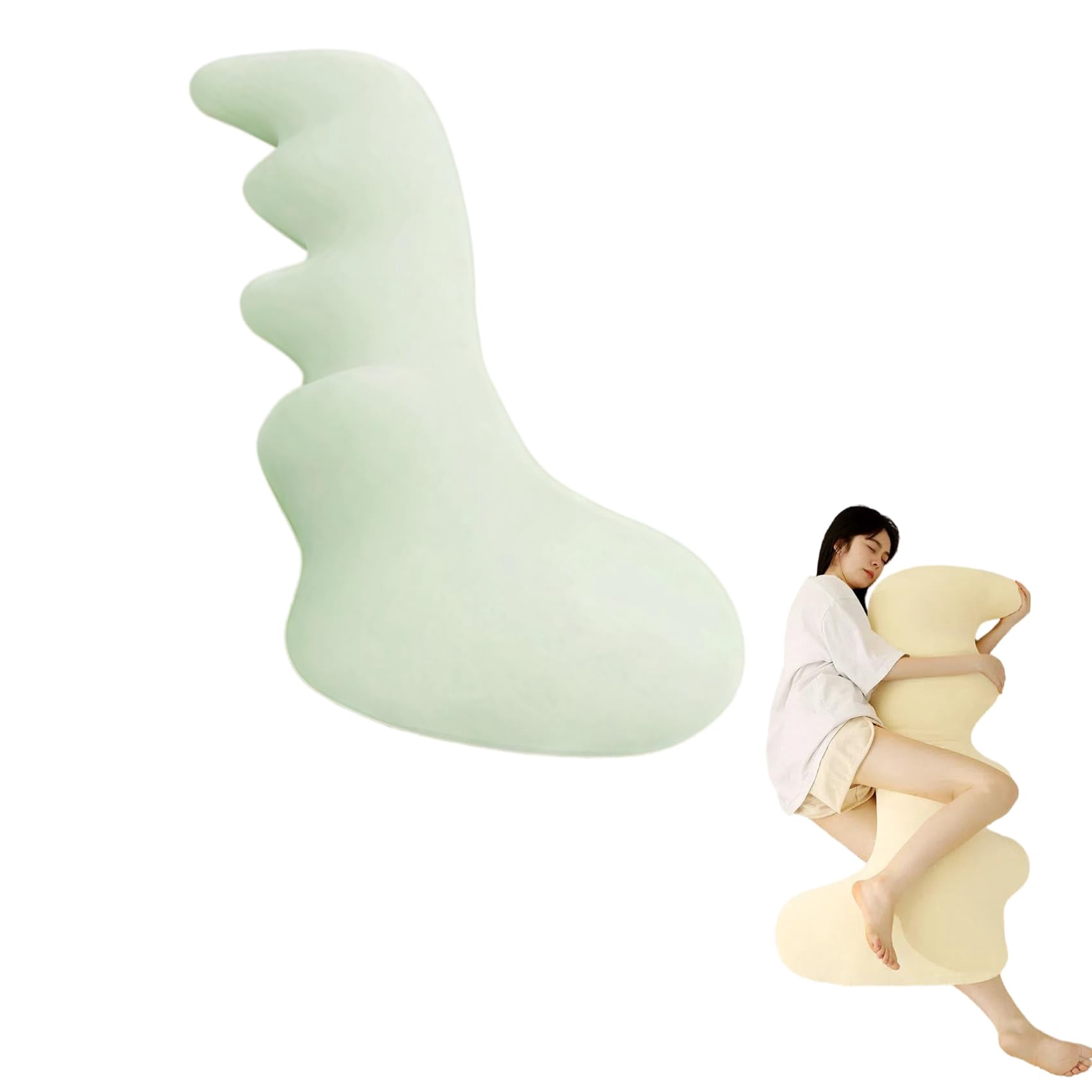 Body Pillow for Side Sleeper, Full Body Support for Arms Hips Knees ...