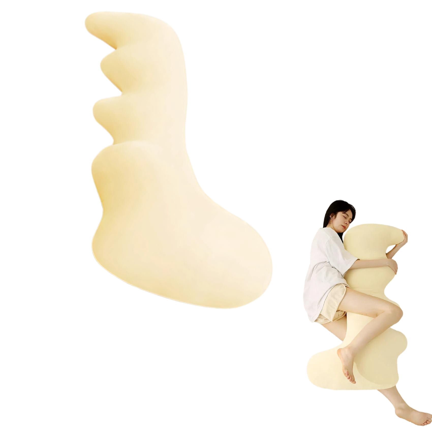 Body Pillow for Side Sleeper, Full Body Support for Arms Hips Knees ...