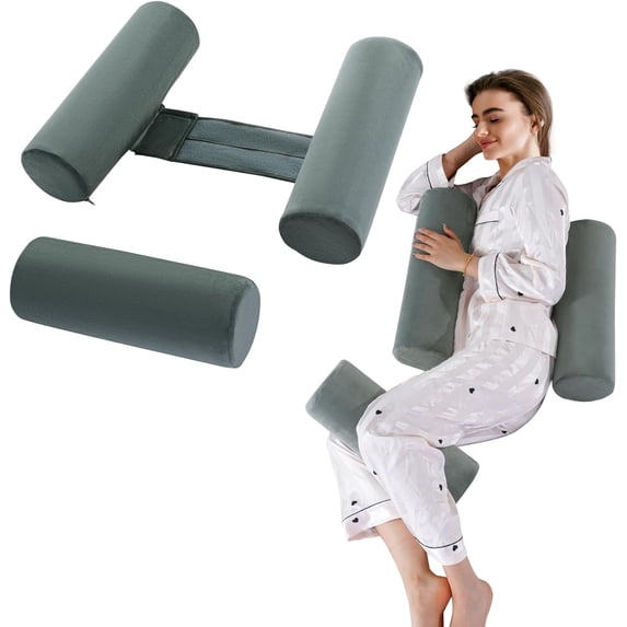Body Positional Pillow with Knee Set for Side Sleeper, Memory Foam ...