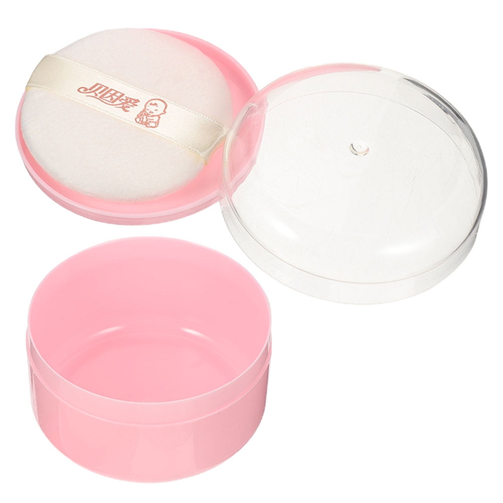 Body Powder Puff Box Empty Container for Loose Makeup Charming Puffs ...