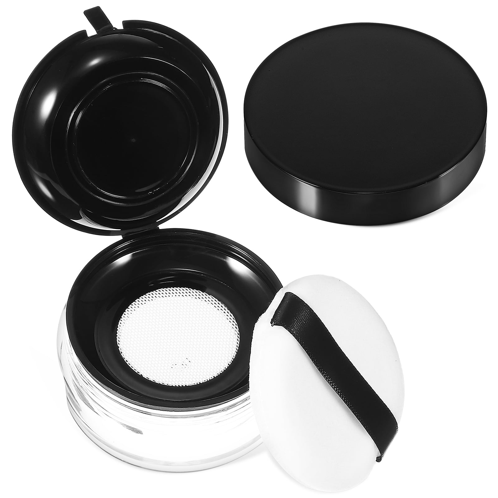 Body Powder Puff and Container Loose Containers Travel Formula ...