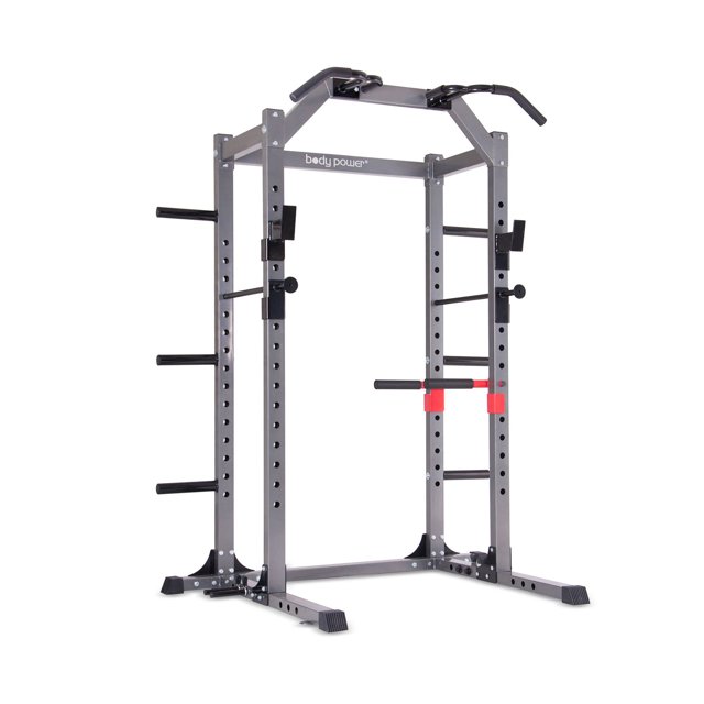 Body Power Deluxe Rack Cage, Accessories, Safety Bars, Floor-Mount ...